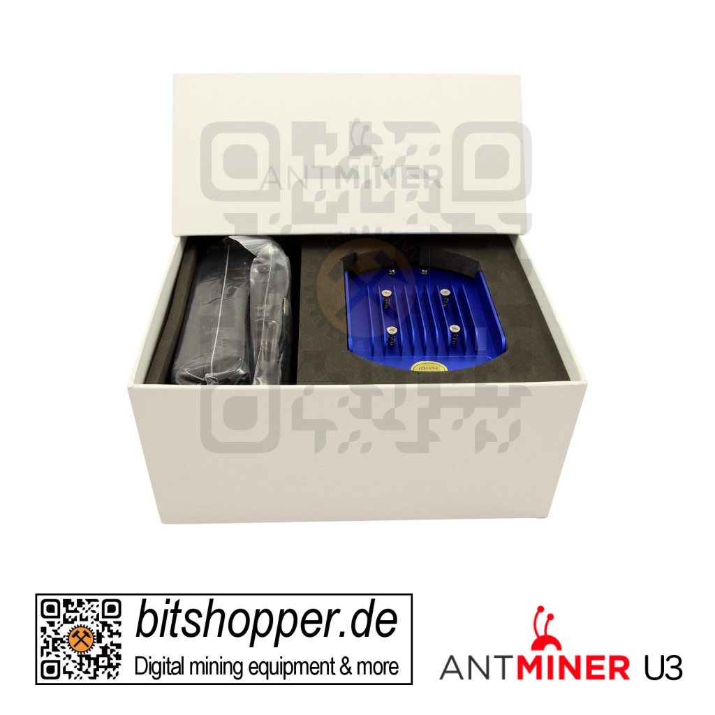 Bitcoin Miner Bitmain AntMiner U3 USB ASIC Miner 63 GH/s