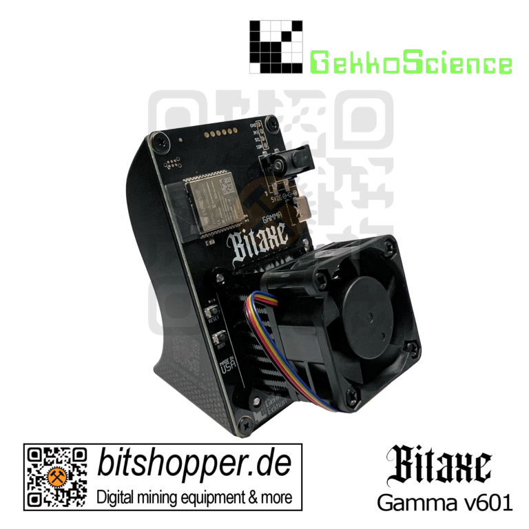 Bitaxe Gamma v601 Open Source Bitcoin Miner - Bithalo Black Edition ...
