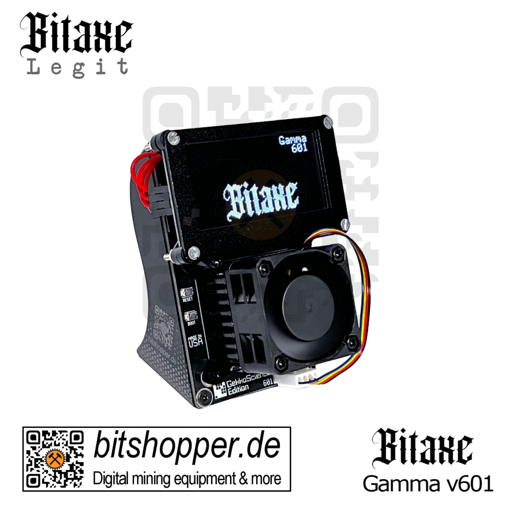 Bitaxe Gamma v601 Open Source Bitcoin Miner - Bithalo Black Edition ...
